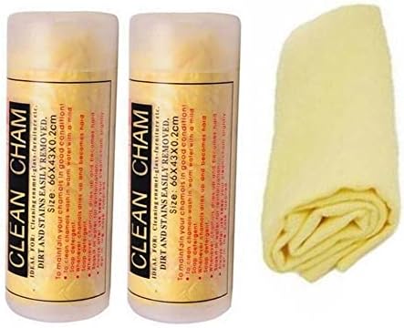 Clean Cham® Liquid Absorbing Chamois Cloth for Car Cleaning Microfiber ...