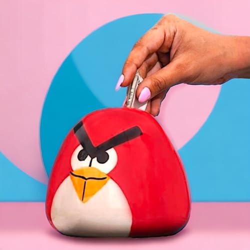 ecofynd Ceramic Angry Bird Piggy Bank, Kids Toys Coin Box Gullak, Coin ...