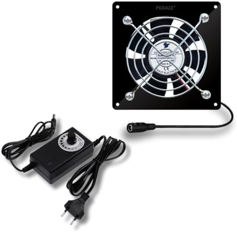 PGSA2Z 80mm AC Plug Fan (120V/110V/220V) with Adjustable Speed ...