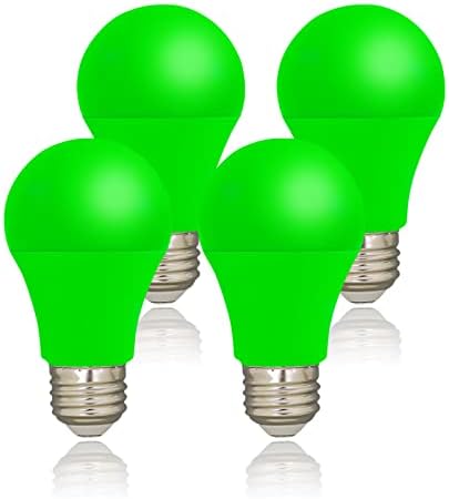 U4GLORY LED Green Color Light Bulb - 9W(60W Equivalent) Color Bulbs ...