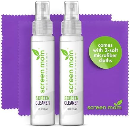 Amazon.com: Screen Cleaner Spray and Microfiber Cloths 2-Pack (2x1oz ...