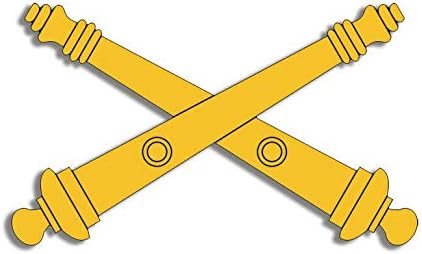 Amazon.com - MAGNET 3x5 inch Field Artillery Cannons Insignia Shaped Sticker - us decal army ...