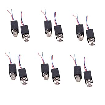 12Pcs DC 3V Vibration Motor 4X 8mm 5400RPM Pager Cell Phone Micro ...