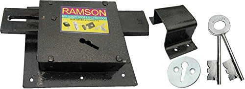 Ramson Iron Mini Deluxe 3 Chal Door Lock with 2 Keys (5 Inch, Black) : Amazon.in: Home Improvement
