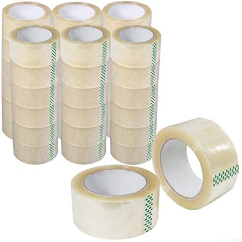 6 Rolls Clear Packaging Sticky Packing Tape Thickness 45 Micron [48mm x ...