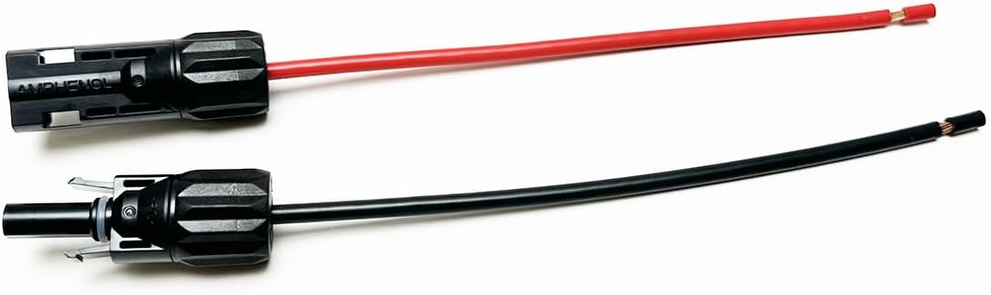 Amazon.com : Amphenol H4 MC4 10AWG GPT Pure Copper Wires Solar Panel ...