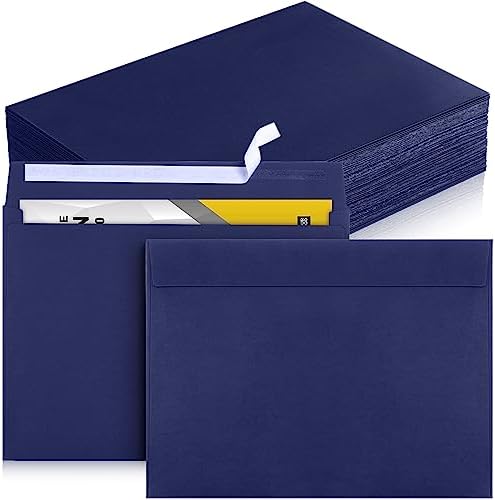 Amazon.com : 100 Pcs 9 x 12 Open End Booklet Envelope 80 lb 120gsm ...