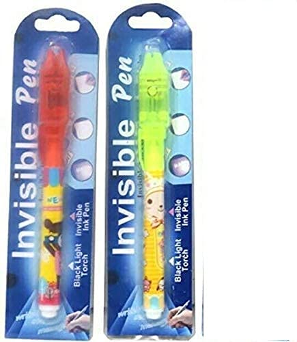 Invisible Magic Pen With Uv-Light Best For Kids Pack Of 2 Pen,Blue ...