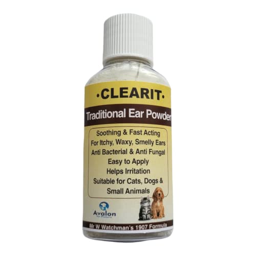 App Clearit 20g Ear Mite, Wax, Canker, Fungal & Yeast Treatment Powder ...