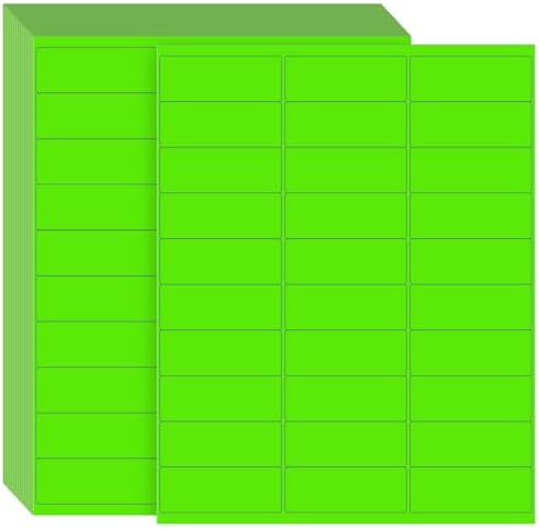 Amazon.com : Geyee 1800 Pcs Fluorescent Address Labels Colored Address ...