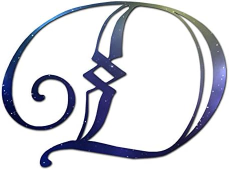 Amazon.com: Monogram Font D Initial - Calcomanía de vinilo - 7.75 x 5. ...