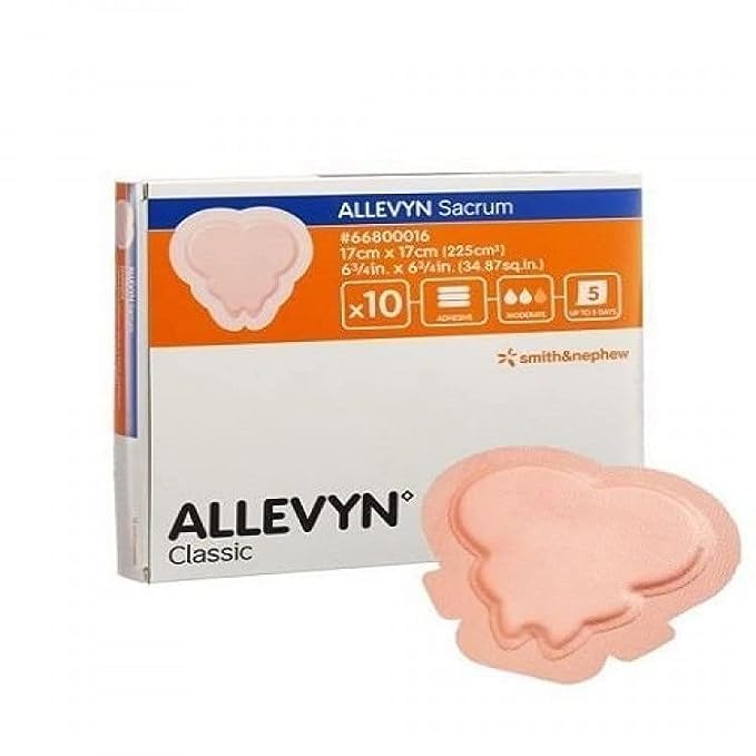 MIHIKA Allevyn Sacrum Dressing 17Cm X 17Cm, Wound Dressing Lower Back ...