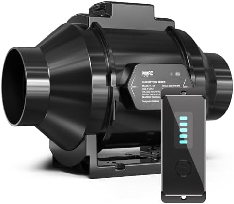 Amazon.com: AC Infinity CLOUDLINE PRO T4, Quiet 4” Inline Duct Fan with Temperature Humidity VPD ...