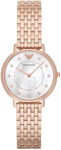 Emporio Armani Watch for Women, Two Hand Movement, 32 mm Rose Gold ...