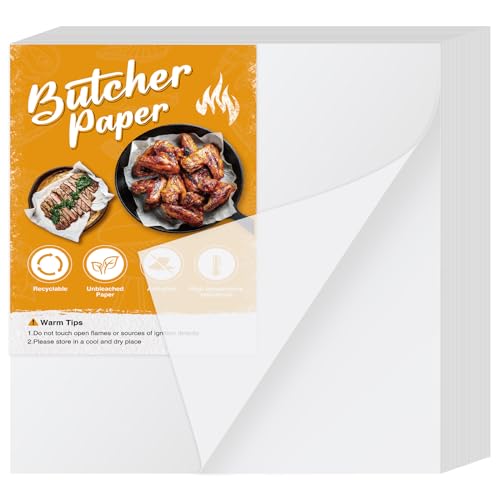 NEBURORA 100Pcs White Butcher Paper Sheets No Wax Disposable Butcher ...