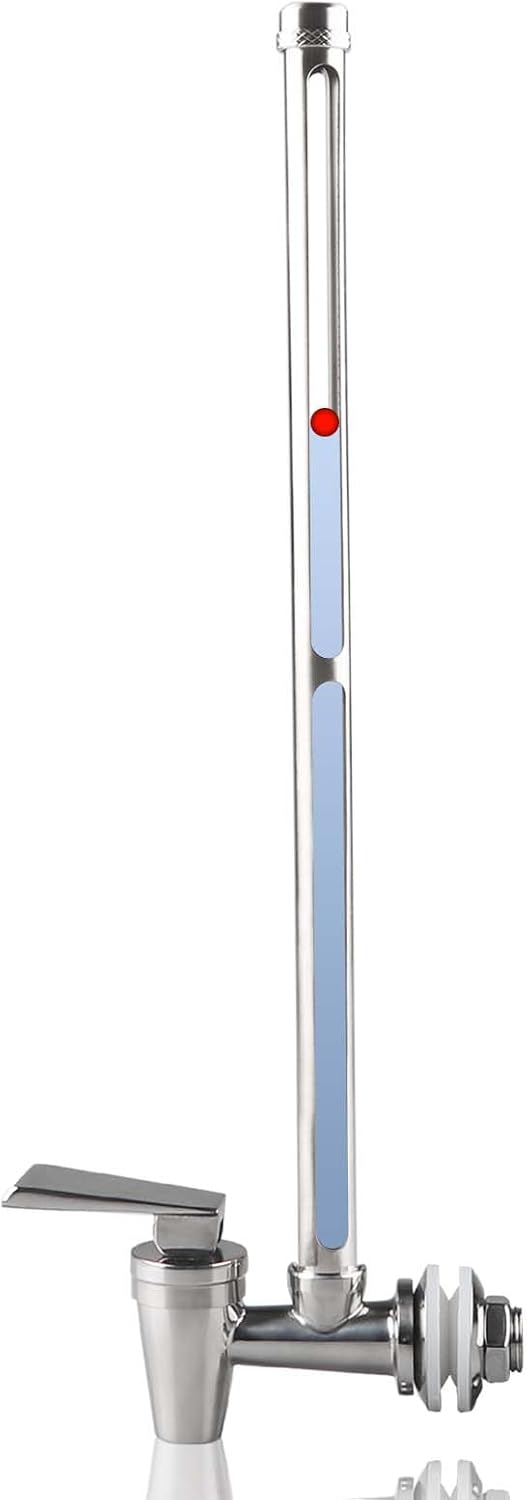 Sight Glass Spigot 13 Inch Stainless Steel Spigot with Clear View Water ...