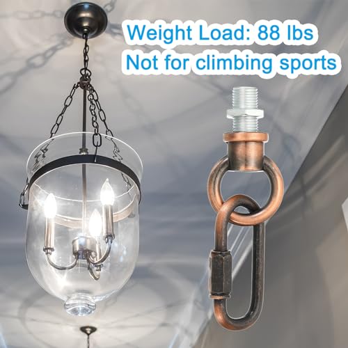 PATIKIL M10 Lamp Female Loop Holder with Chain Quick Link, Lifting Eye ...