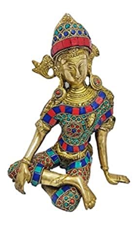 Buy IYI MERCHANT Indian Royal Art Gallery Brass Lord Indra Dev Murti ...