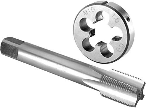 Burkit M16 X 1 Tap and Die Set, M16 x 1.0 Machine Thread Tap and Round ...
