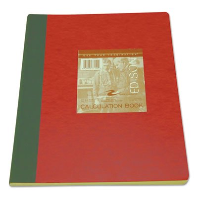 Roaring Spring Section Sewn Lab Notebook, Quadrille, Red Cover, 11 3/4 ...