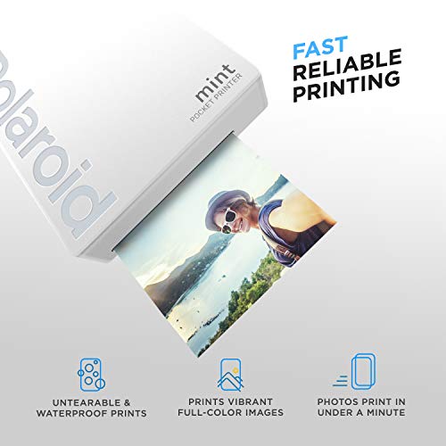 Zink Polaroid Mint Pocket Printer W/ Zink Zero Ink Technology Built-In ...