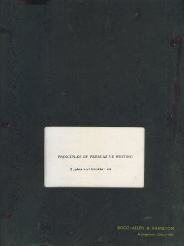 Principles of Persuasive Writing - Guides and Glossary: Booz Allen ...