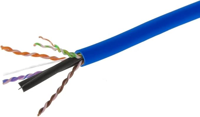 Amazon.com: Monoprice Cat6 Plenum Bulk Cable - 500 Feet - Blue | UL ...