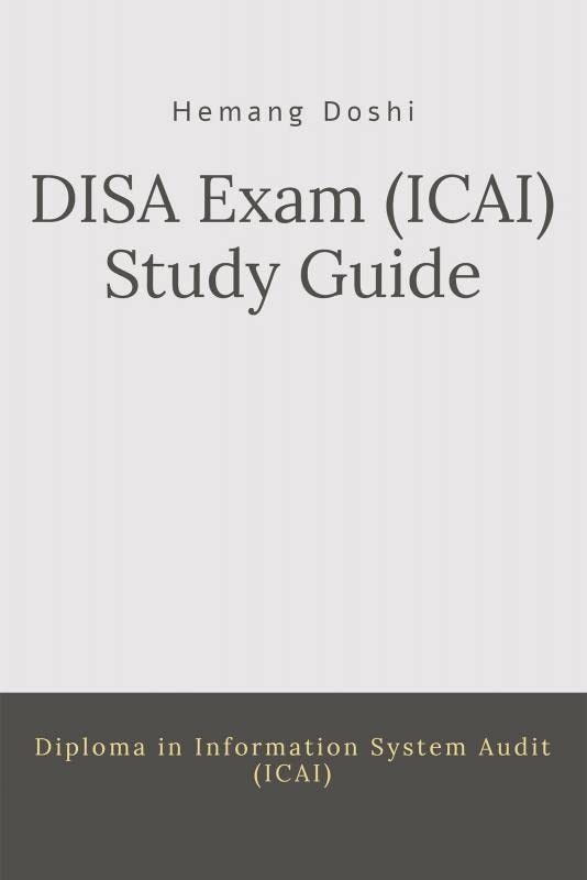 DISA Exam (ICAI) - Study Guide : Hemang Doshi: Amazon.in: Books