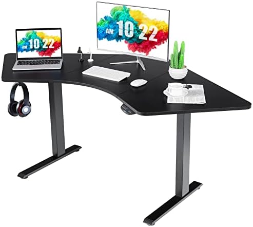 Amazon.com: Mount-It! Electric Height Adjustable Corner Stand Up Desk ...