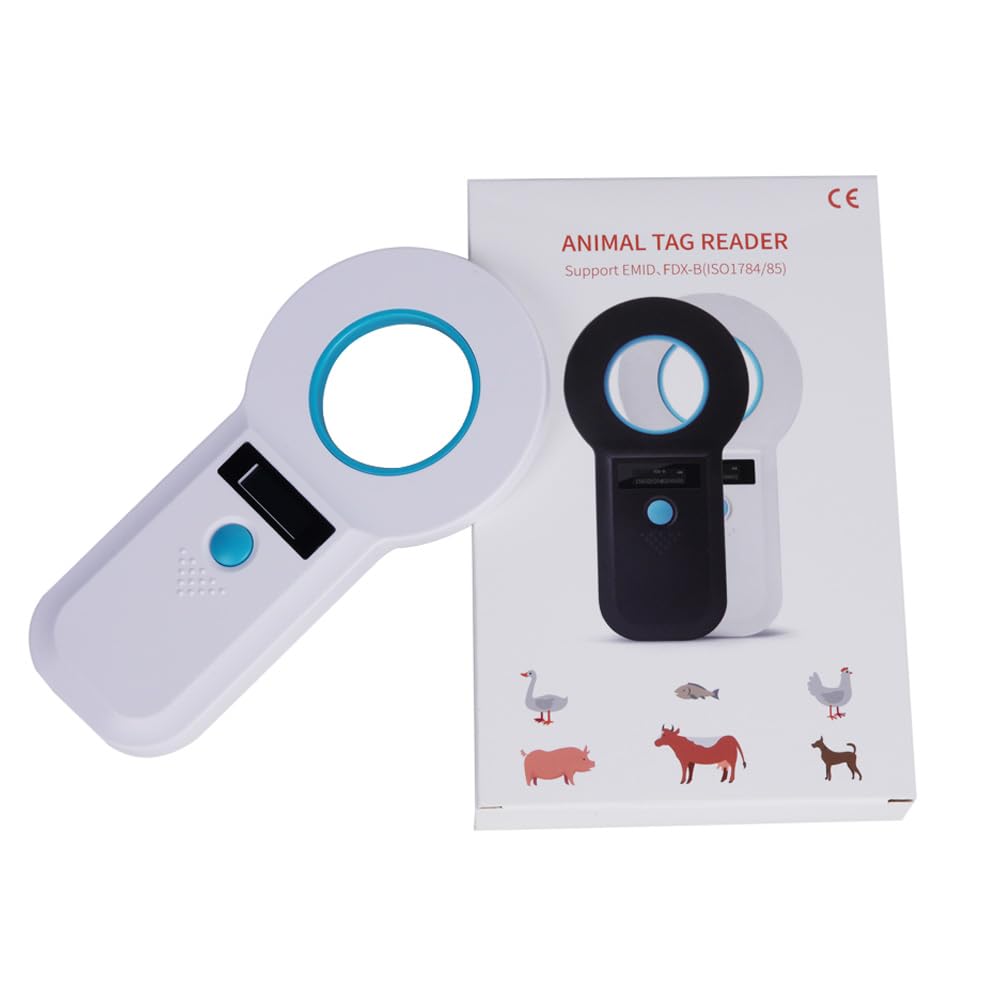 Rabitpos Pet Microchip Scanner, RFID Animal Chip ID Reader Portable ...