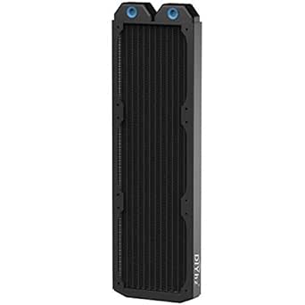 DIYhz 12 Pipe Thick Copper Heat Exchanger Liquid Cooling Radiator G1/4 ...