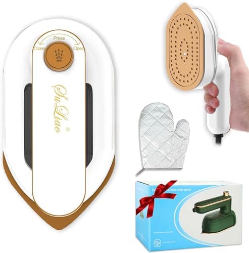 SuLiao Mini Travel Iron, 2 In 1 180° Rotatable Handheld Iron, Portable ...