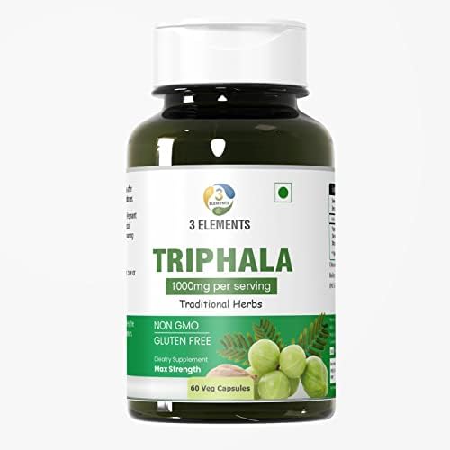 Amazon.com: 3elements Triphala 1000mg I 60 Capsules for Daily ...
