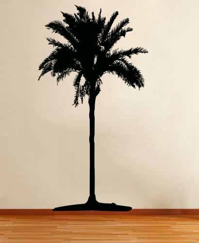 Coconut Palm Tree Wall Vinyl Decal mural Sticker 40" x 22" : Amazon.in