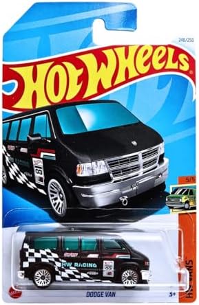 Hot Wheels 1:64 Scale Dodge Van HW Vans for Ages 3 and Up by Small CLAP ...