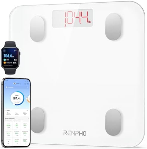 RENPHO Bluetooth Body Fat Scale With APP - Smart Digital Bathroom Scale ...