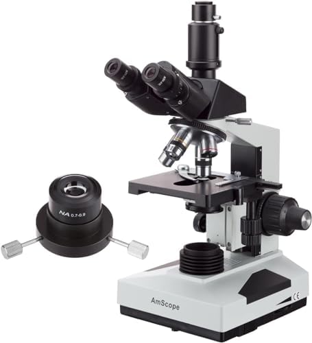 Amazon.com: AmScope T490-DK Compound Trinocular Microscope, WF10x ...