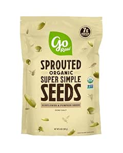 Amazon.com : Go Raw Unsalted Sunflower & Pumpkin Seeds Mix, Sprouted ...