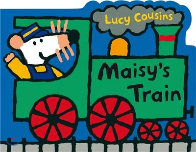Amazon.co.jp: 英文原版绘本 Maisy Train A Maisy Shaped Board Book 小鼠波波交通工具造型纸板 ...