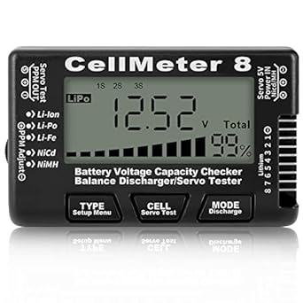 Digital Battery Capacity Checker, CellMeter 8 Battery Balancer ...
