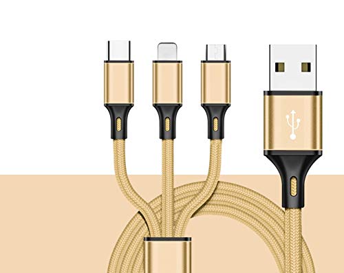 SYGA One to Three Data Cable Weaving 2.8A Fast Charge Three-in-One ...