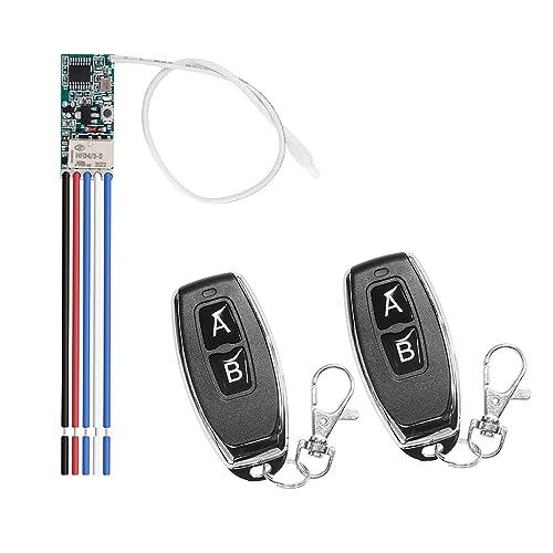 QIACHIP Mini Remote Control Relay Switch DC 3.7V 5V 9V 12V Wireless ...