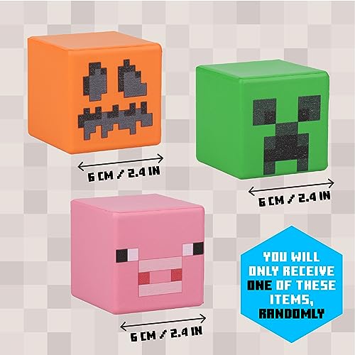Paladone Minecraft Stress Blocks – RandoMly Chosen Blind Bag Item – Fun ...
