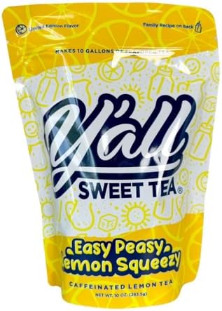 Amazon.com : Y'all Sweet Tea - Lemon Flavored Iced Tea Bags One Gallon ...