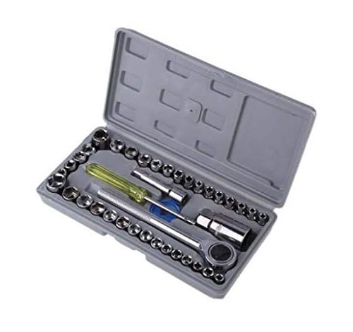 40pcs Combination Socket Wrench Set Screwdriver and Socket,Multipurpose ...
