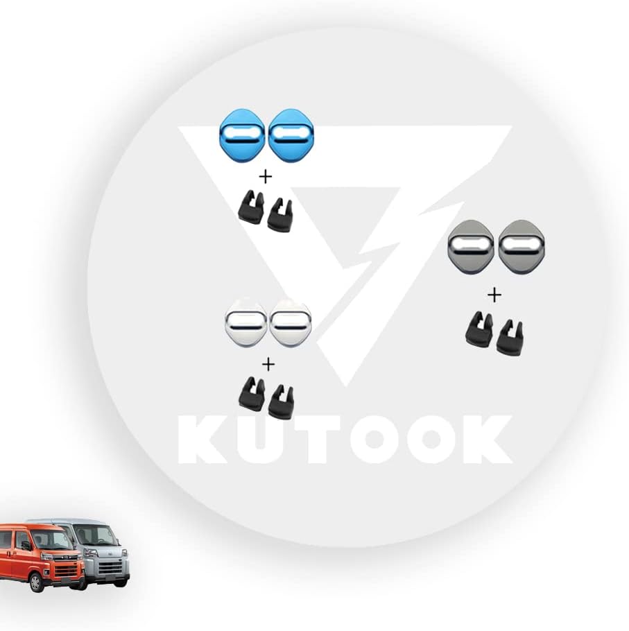 Amazon | KUTOOK アトレーS700系 ハイゼットカーゴパーツ 新型アトレー X RS S700V S710V フロントドアストッパーカバー ドアロックプロテクター ...