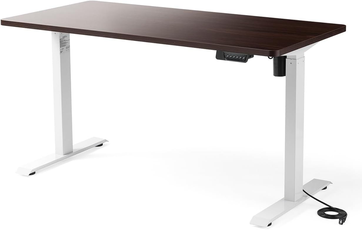 Amazon | サンワダイレクト スタンディングデスク 電動 昇降式 幅140×奥行70cm 高さ調整 73.5～123.5cm 高さメモリー機能 USB2ポート付き モニターアーム取付対応 ...