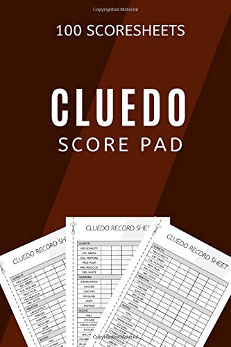 Cluedo Score Pad: A5 Score Pad with 100 score sheets easy to use and ...