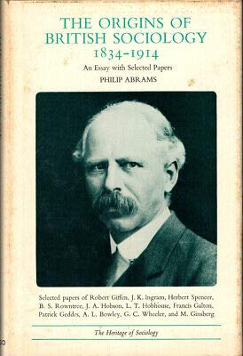 Philip Abrams 1st edit/1 print The Origins of British Sociology 1968 ...