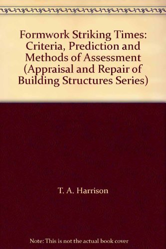 Formwork Striking Times: Criteria Prediction and Methods of Assessment ...